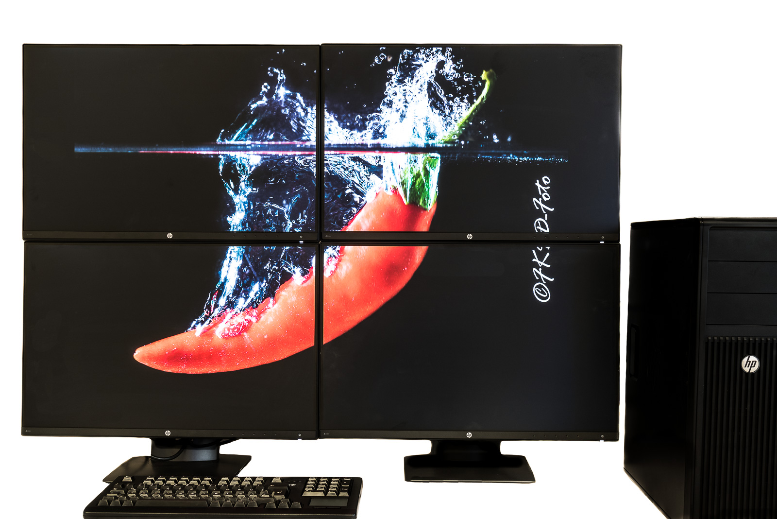 Daisy Chaining – Mosaik (1 Bild auf 4 Monitore) via Display Port – Uli Ludwig Computer Wiki